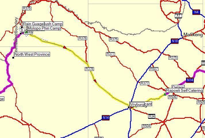 Trip Report, North West Province, Delareyville, Rapoelli Guestfarm